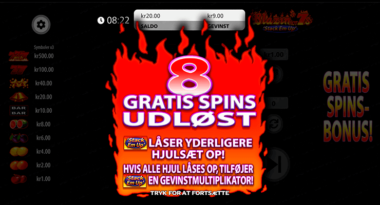 Blazin' Hot 7s Stack Em Up